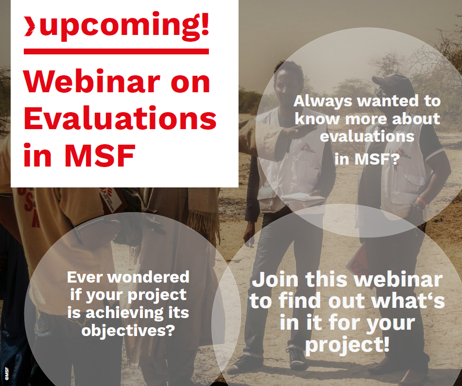 VEU Webinar on evaluations in MSF | MSF Intersectional Evaluation Group